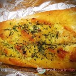 pan asado con aceite y ajo
