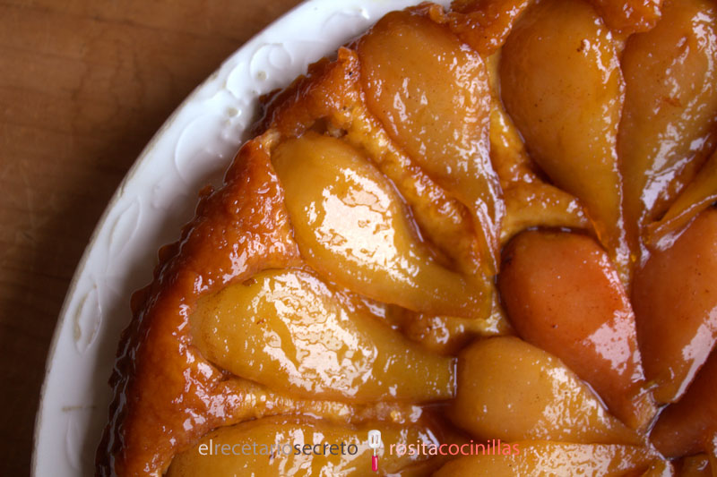 Tarta tatín de pera - Rosita Cocinillas